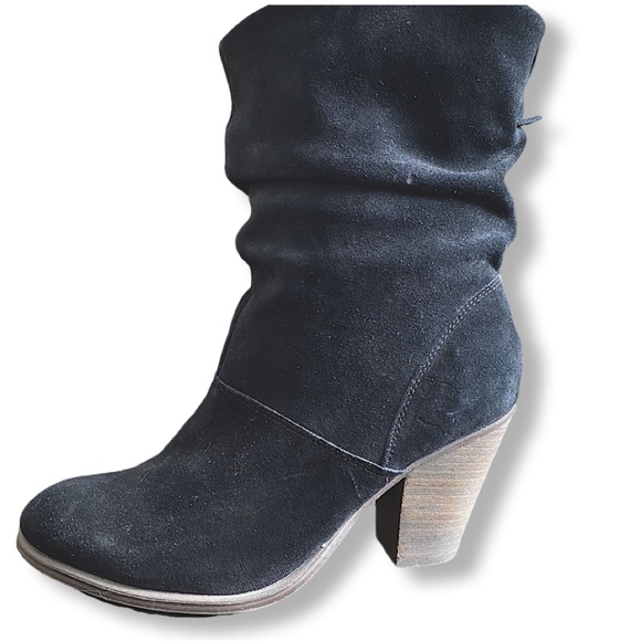 Shoes | Western Slouch Design Black Boots | Poshmark